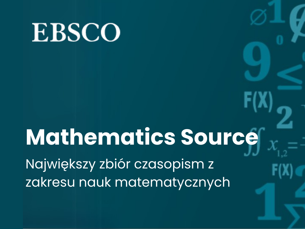 Mathematics Source - w bazie Ebsco! - Biblioteka